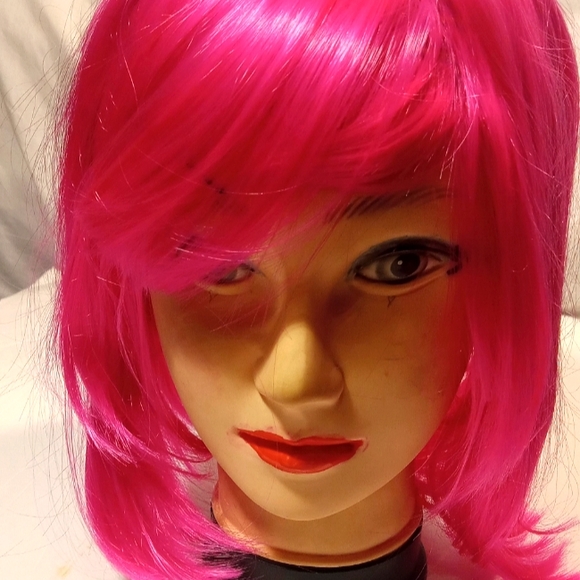Different Day | Hair | Different Day Hot Pink Punk 3in L Cosco Wig ...